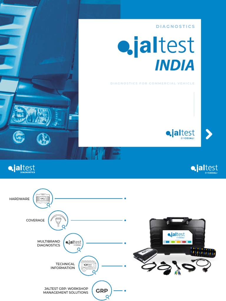 Jaltest Truck Scanner v9 Multi Brand Diagnostic Tool For Commercial ...