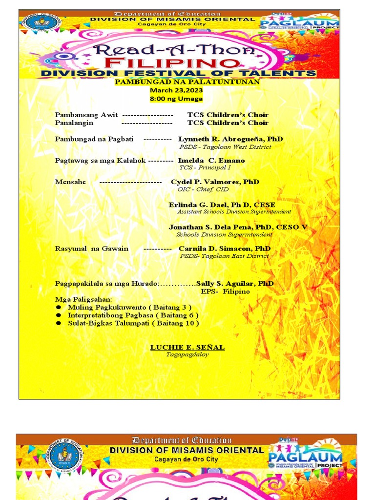 DIVISION FESTIVAL OF TALENTS Program | PDF