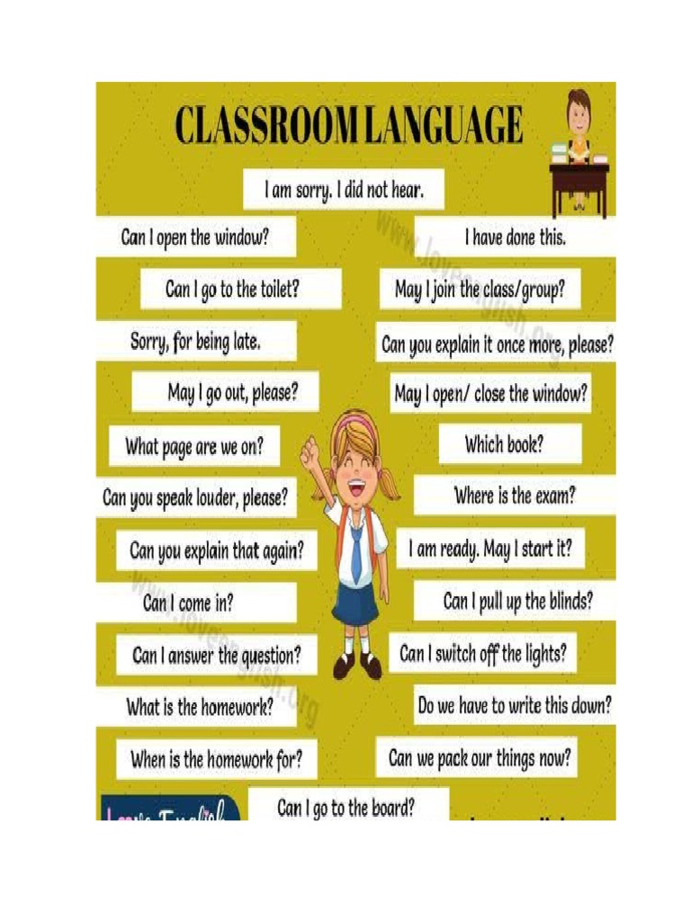 Classroom Language | PDF