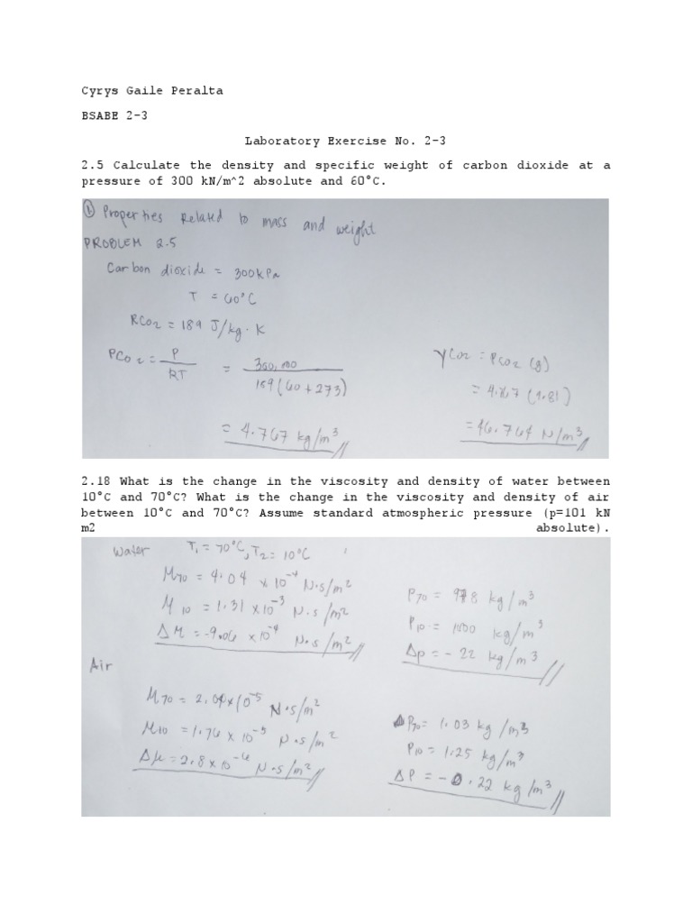 Lab Exercise Chapter 2 3 | PDF | Pressure | Balloon