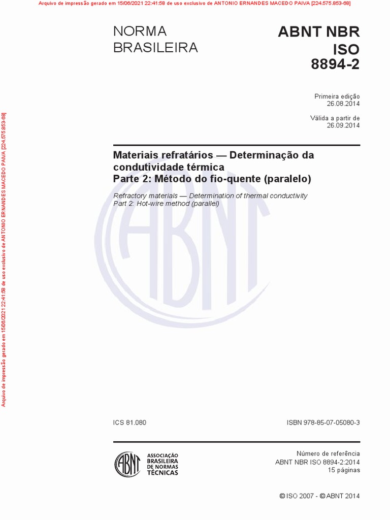 Iso 8894-2 | PDF | Termopar | Temperatura