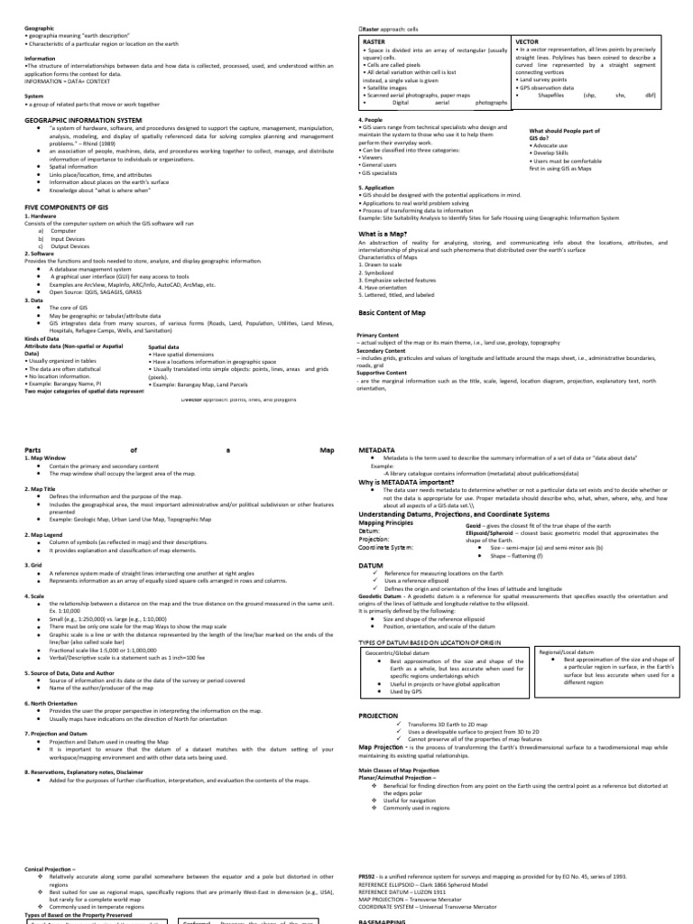REVIEWER | PDF | Geographic Information System | Latitude