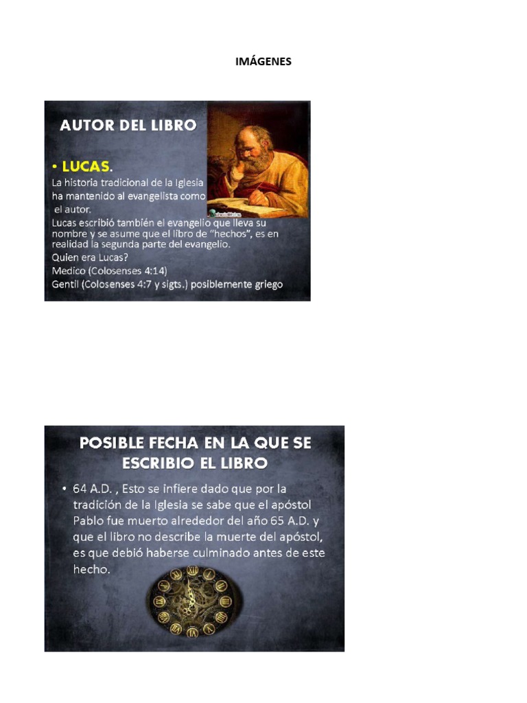 Imágenes Del Libro De Hechos Pdf