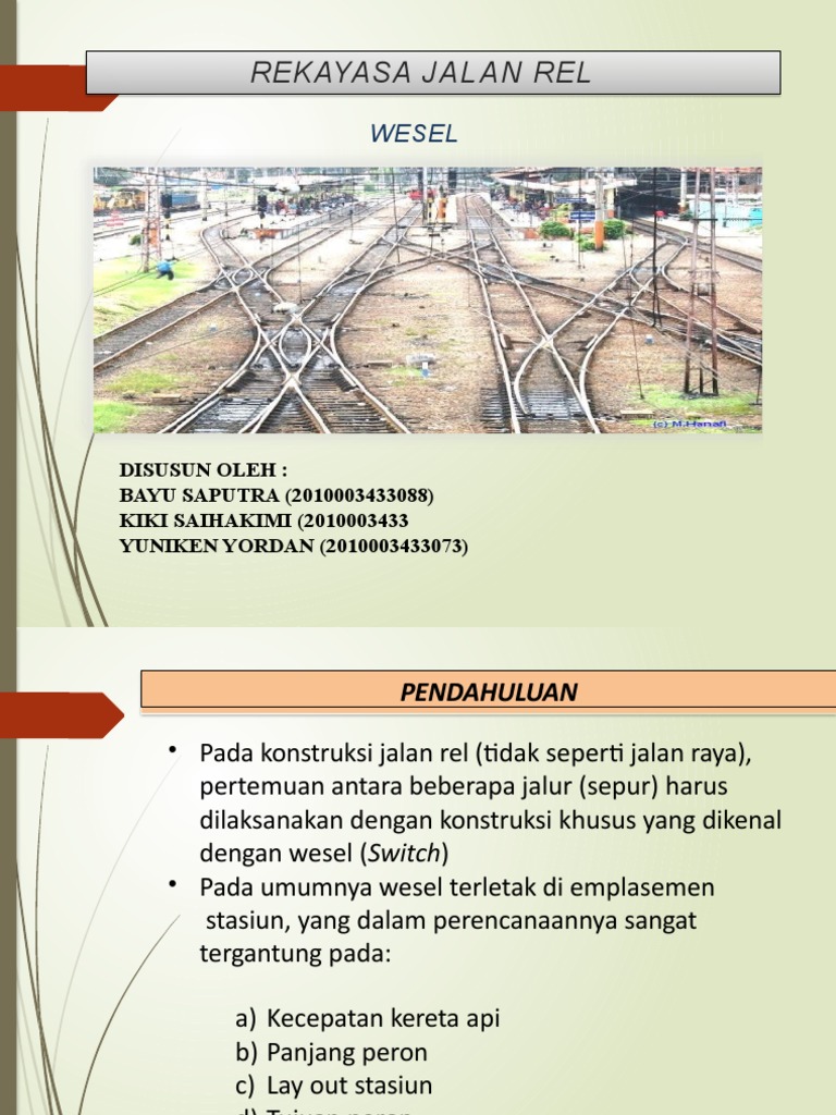 Teknik Wesel Rel Kereta Api | PDF