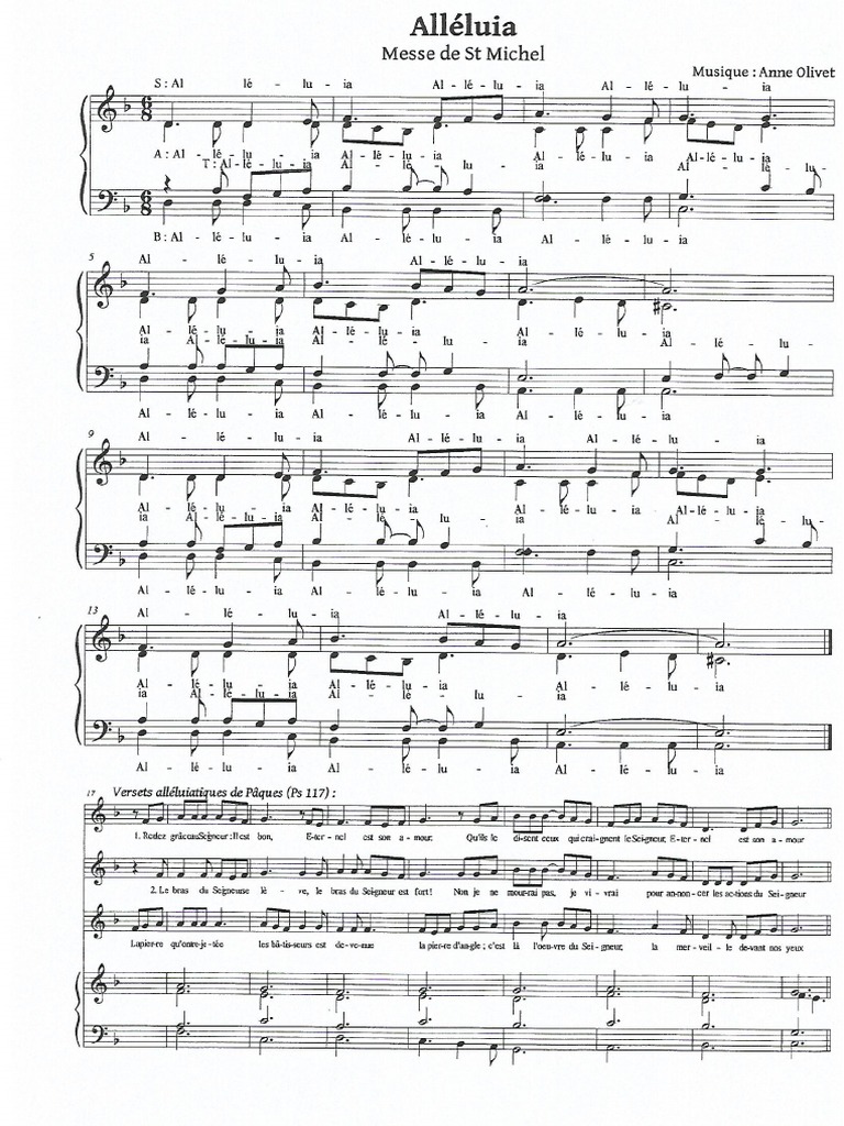 Alleluia ST Michel Partition | PDF