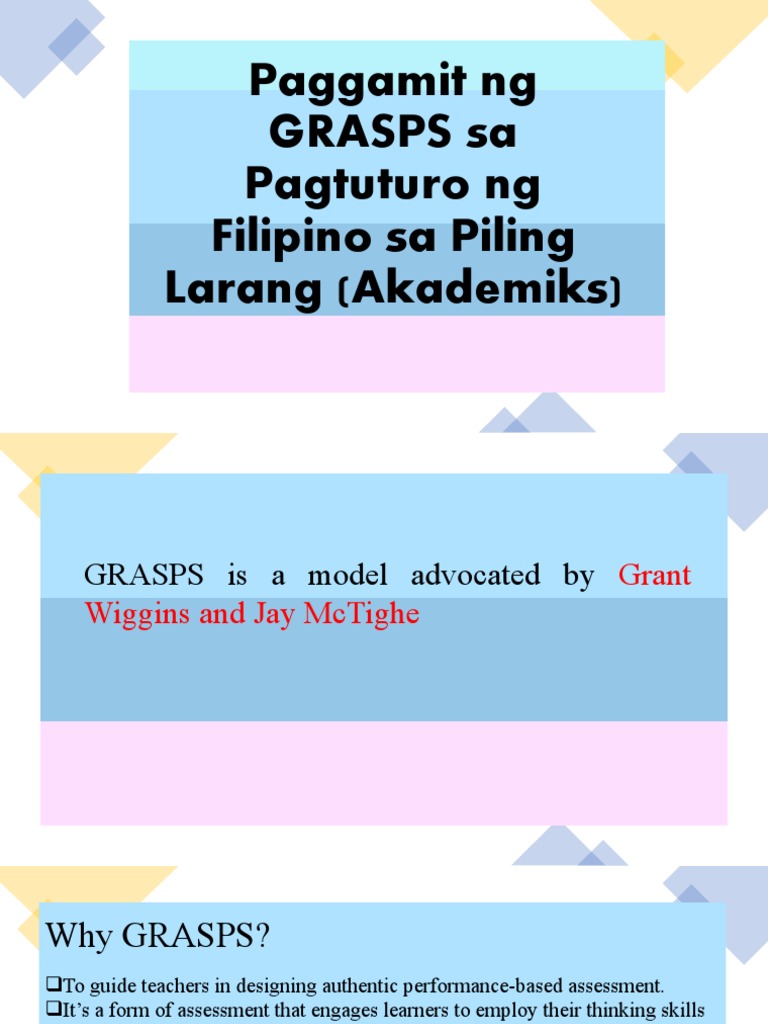 GRASPS | PDF | Career & Growth