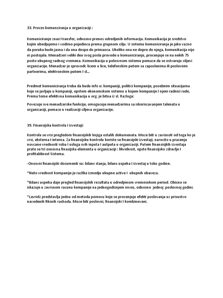 Menadzment Ispit 2 | PDF