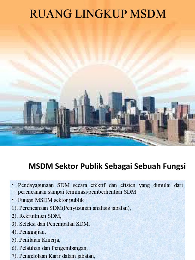 Pertemuan 3 MSDM | PDF