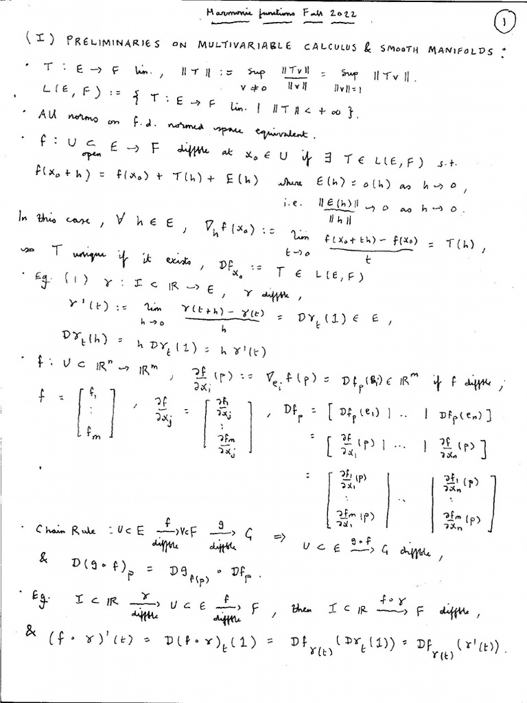 Harmonic Maps Spring 2023 Calculus and Manifolds | PDF