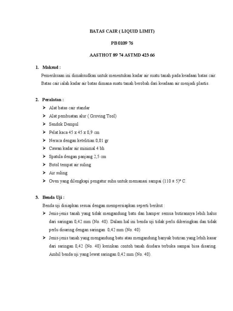 BATAS CAIR Dan BATAS PLASTIS | PDF