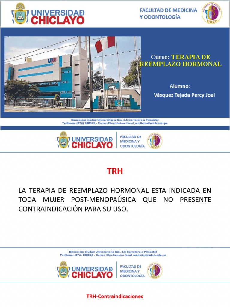 Terapia de Reemplazo Hormonal - Vásquez Tejada Percy | PDF | Mamíferos ...