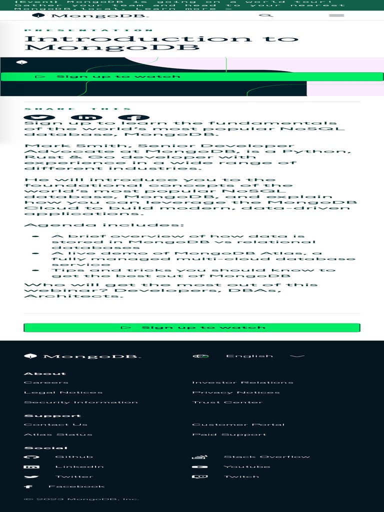 Introduction To MongoDB MongoDB | PDF