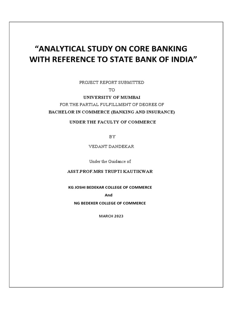 Project 230406173524 f42c00d3 PDF | PDF | Banks | Automated Teller Machine