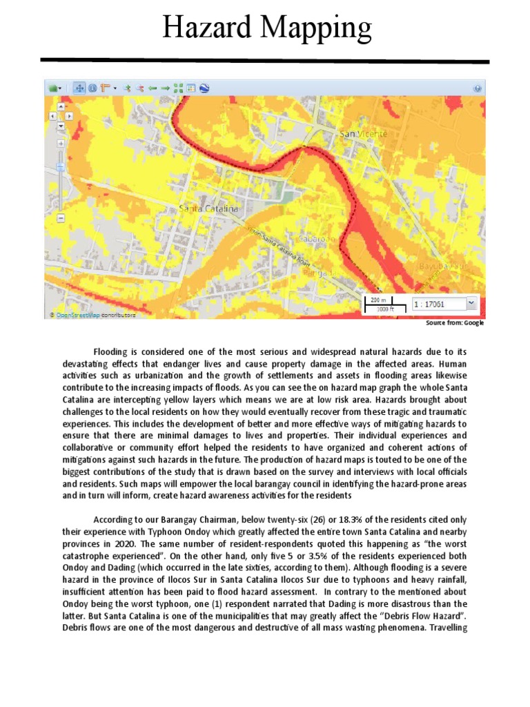 Hazard Mapping Ni Ron Angelo | PDF | Flood | Hazards