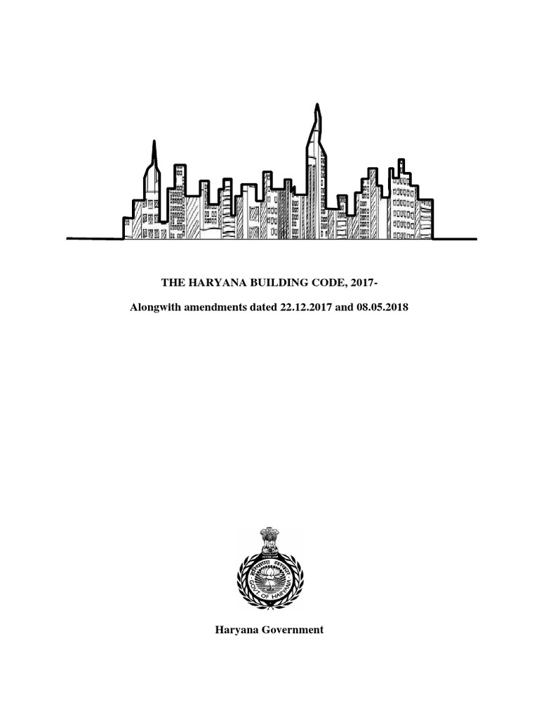 Haryana Building Code updated upto 01.10.2022.pdf | PDF | Building | Roof