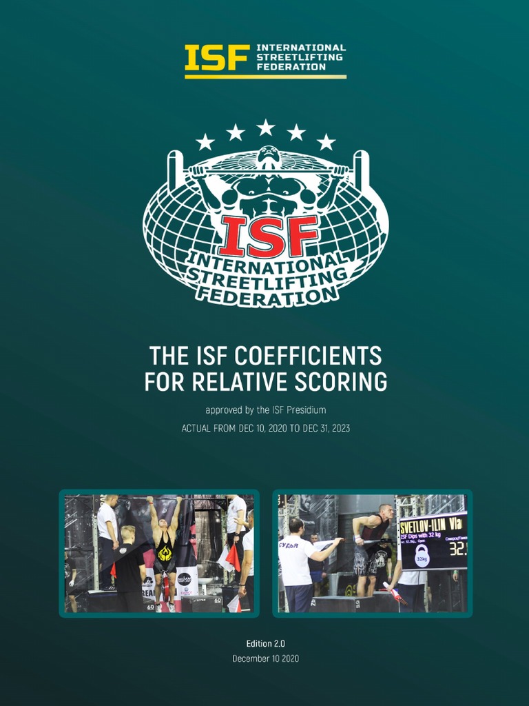ISF_Coefficients-2020 (1).pdf | PDF | Weight | Human Body Weight