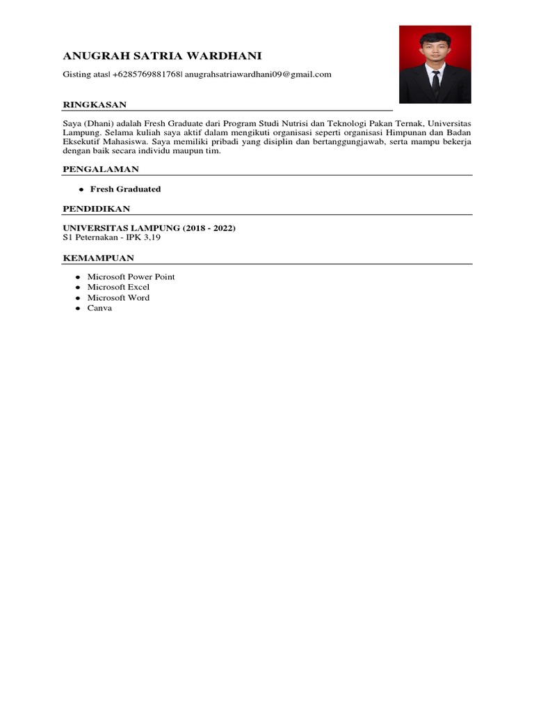 CV Anugrah Satria | PDF