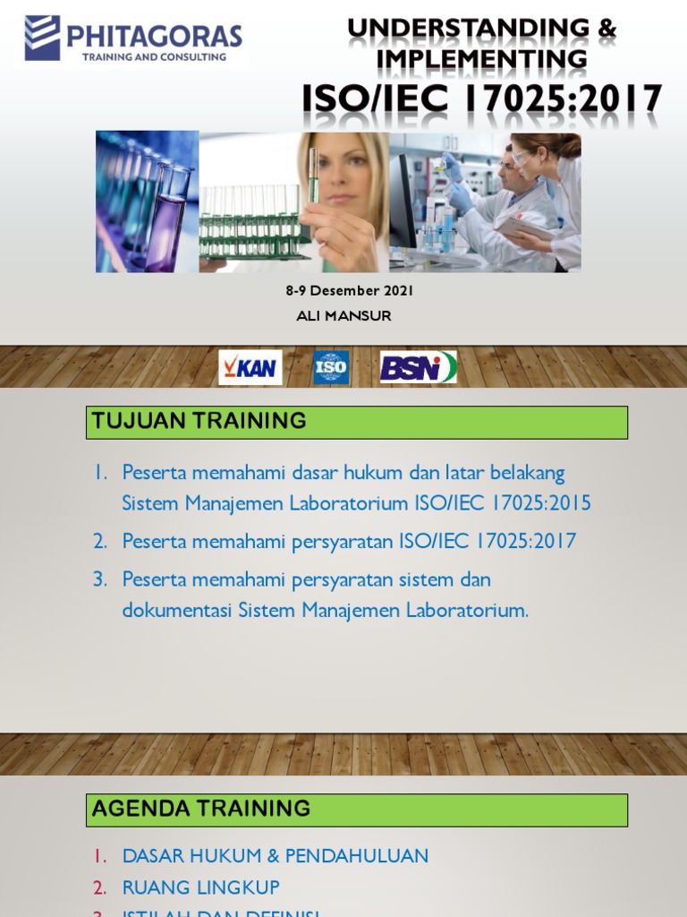 Materi Training - SNI ISO IEC 17025 - 2017 - Public Phitagoras | PDF