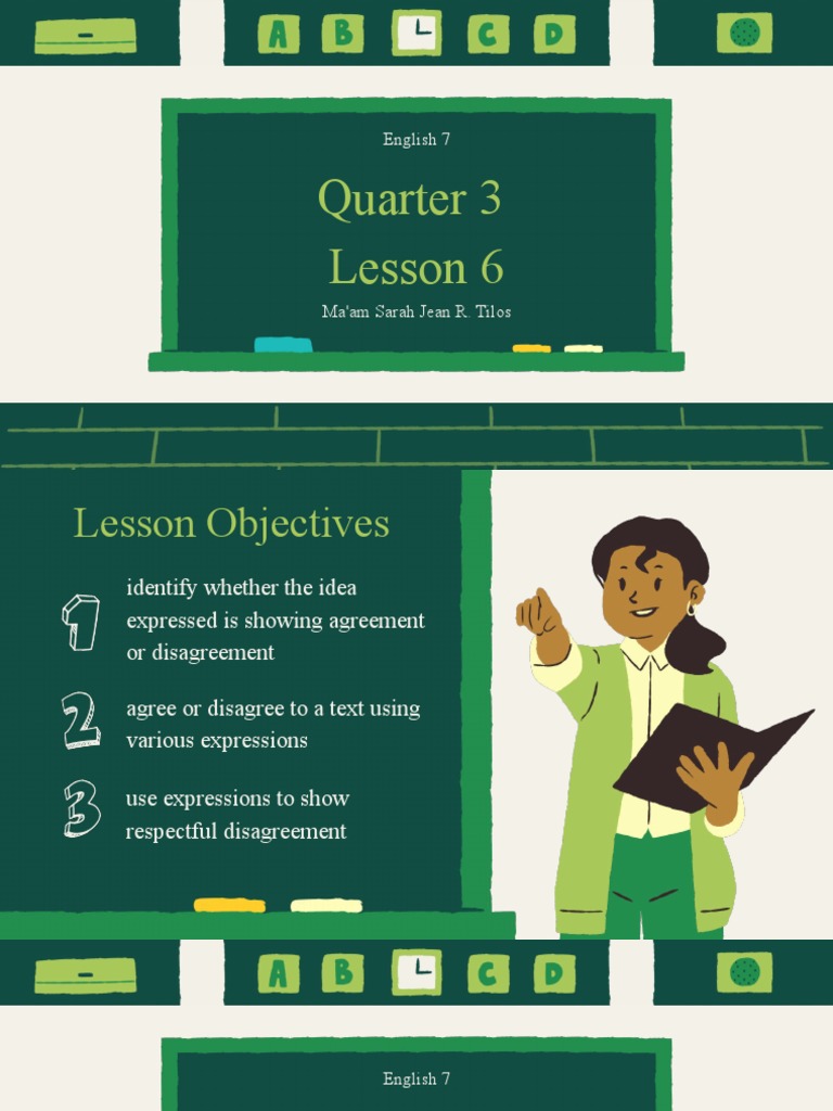 Lesson 6.1 Reacting To Assertions in A Text Agreeing and Disagreeing ...