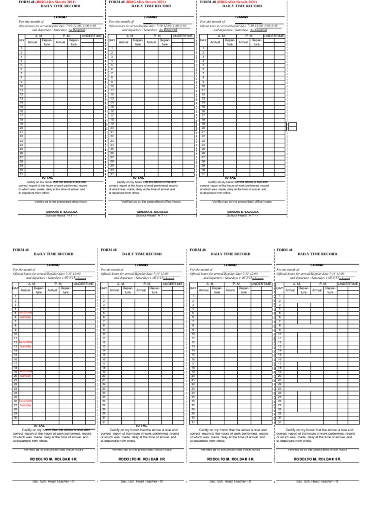 Form 48 2017 1 | PDF