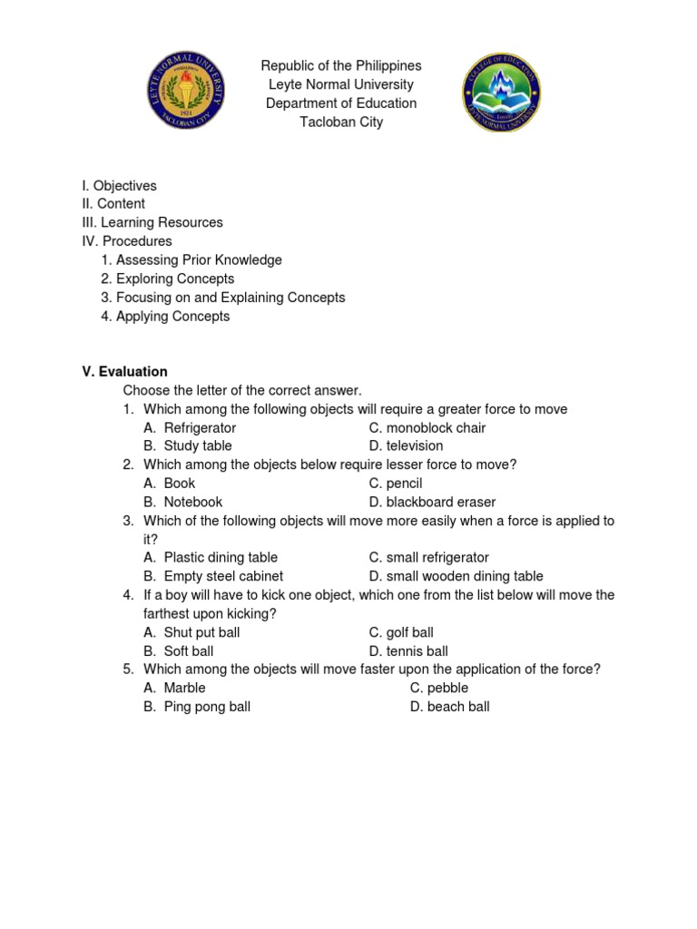 Lesson-Plan-Science Grade 5 | PDF