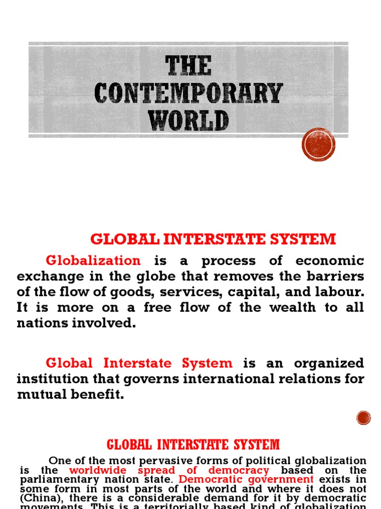 A4. Geo3-Global Interstate System | PDF | World Trade Organization ...