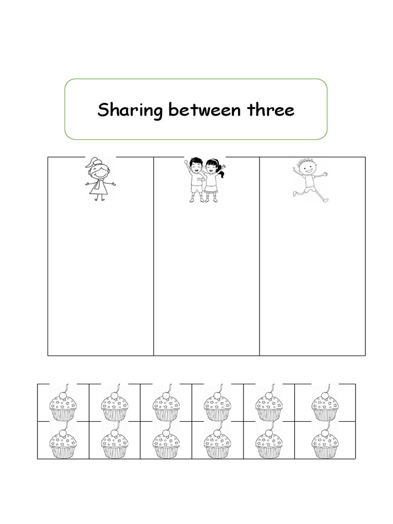 Fair Sharing Worksheet 1 | PDF