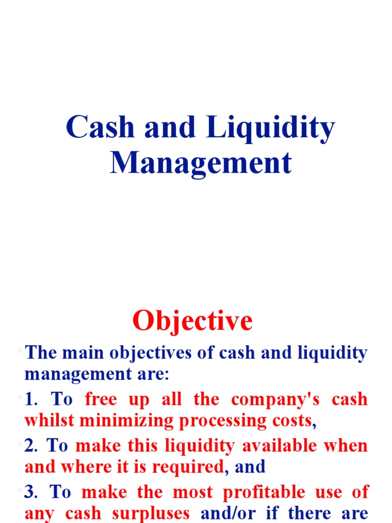 CHAPTER 3 - CASH & LIQUIDTY MANAGEMENT | PDF | Float (Money Supply ...