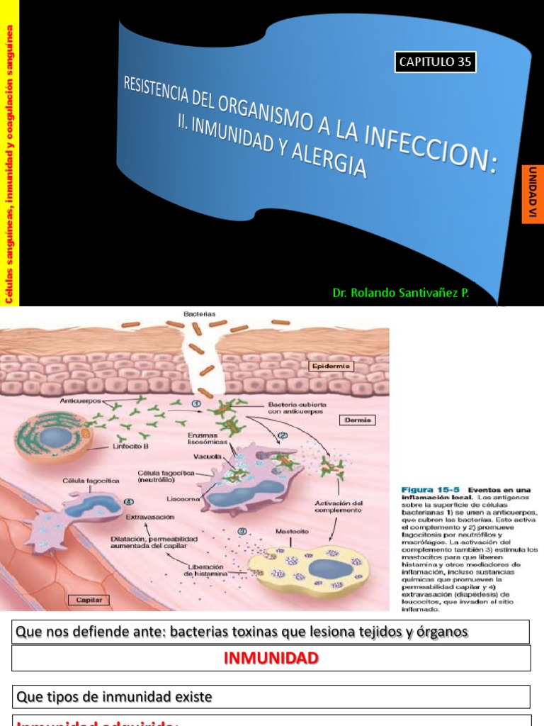 Capitulo 35. Resistencia Del Organismo A La Infección Ii. Inmunidad y ...