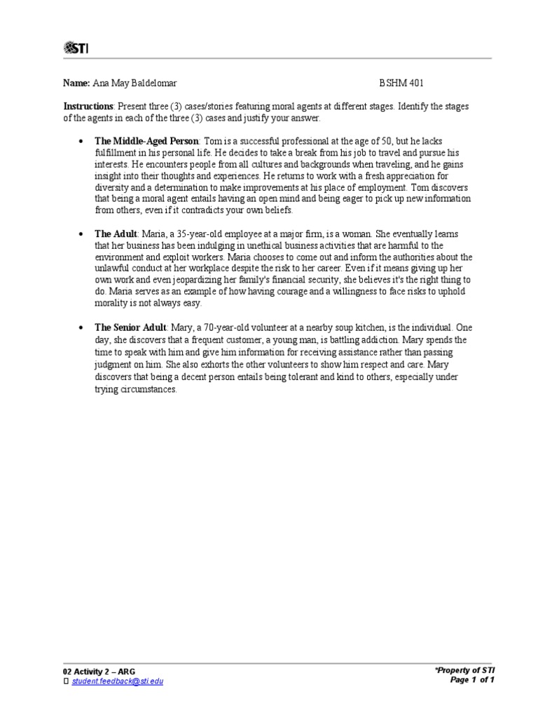 Ethics Activity Prelim | PDF