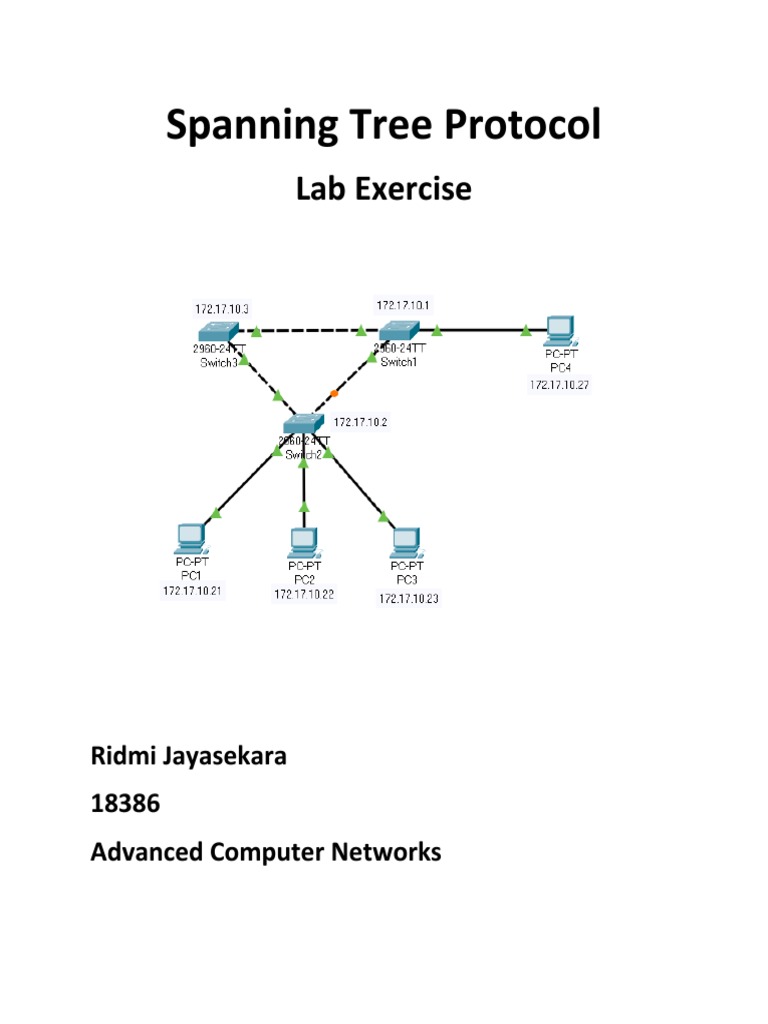 Spanning Tree Protocol Lab Exercise | PDF