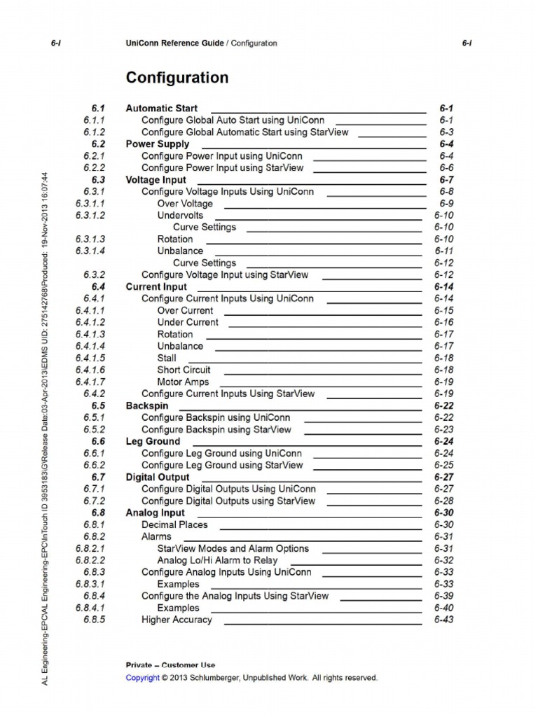 UniConn Reference Guide Ver G - Configuration-Commissioning-SLB-HL672F3 | PDF