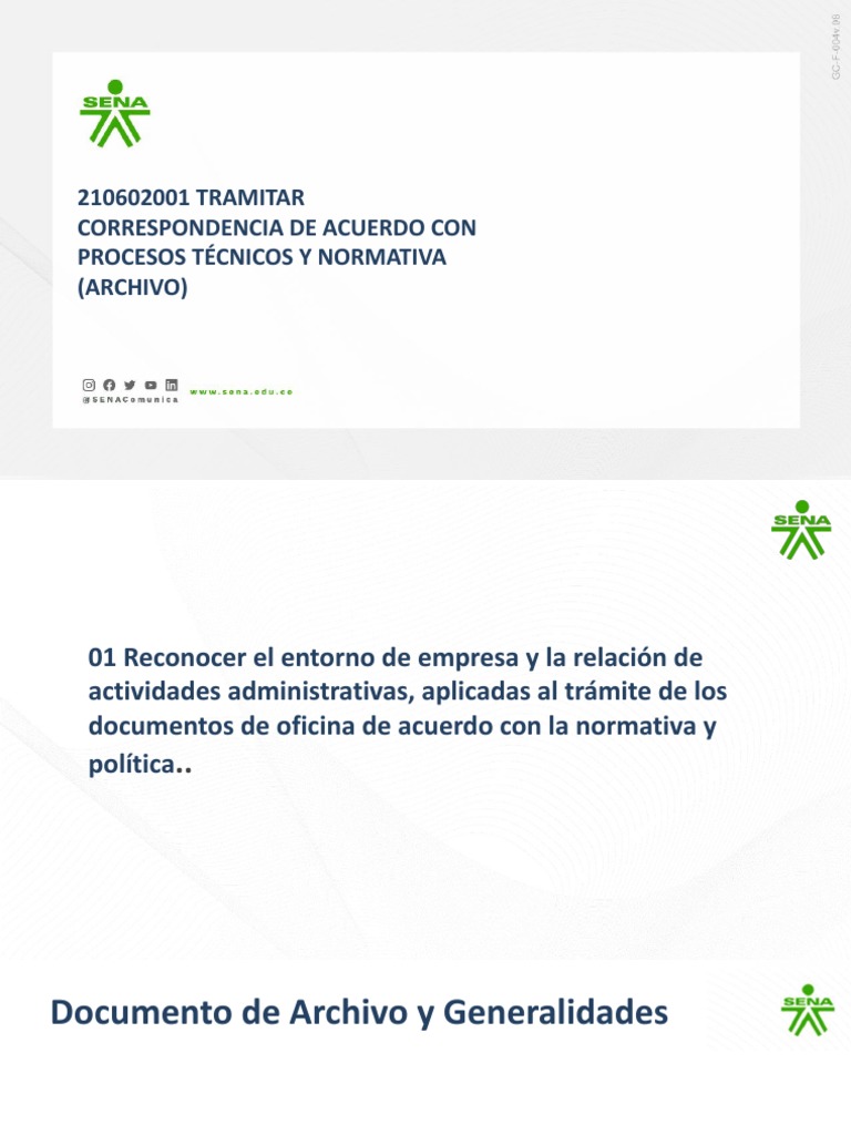 COMPETENCIA 3 RAP 1 - 3 Documento de Archivo y Generalidades PDF | PDF