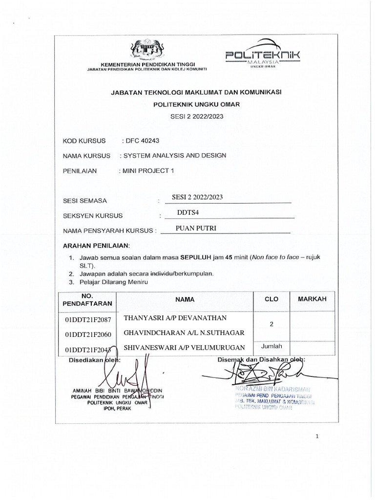 Sad Mini Project Proposal | PDF | Inventory | Information Technology ...