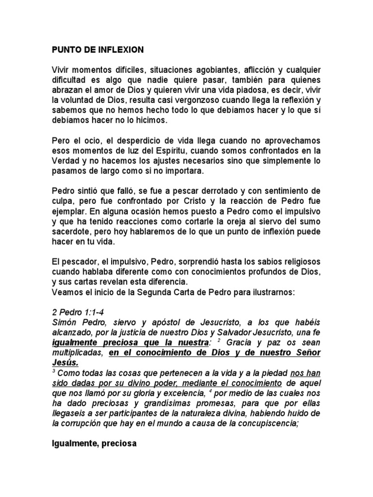 Punto de Inflexion | PDF | Virtud | Fe