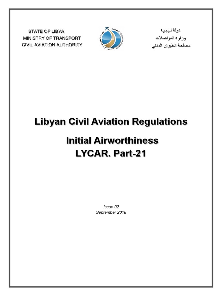LYCAR - Part 21 Issue02 Sep18 | PDF | Aviation | Transport