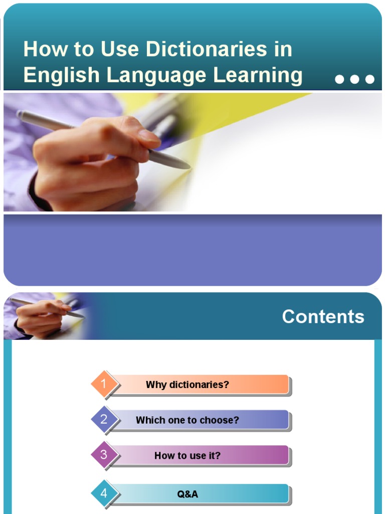 How to Use Dictionary | Dictionary | English Language