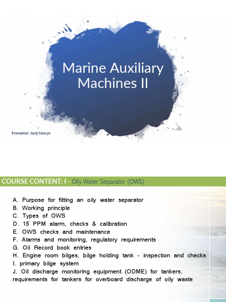 OWS Handout PDF | PDF | Water Transport | Shipping