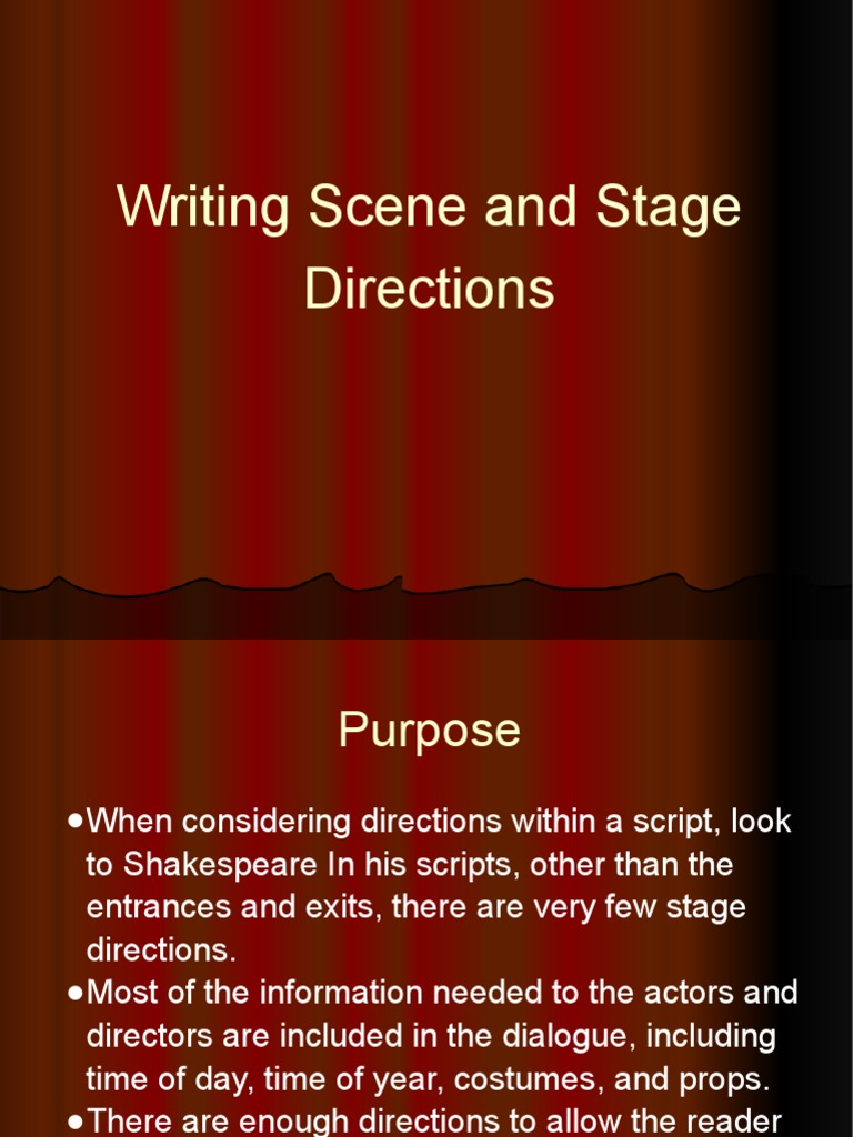 Writing Effective Stage Directions | PDF | Romeo And Juliet