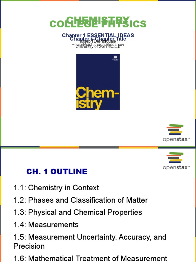 OpenStax Chemistry CH01 PowerPoint | PDF