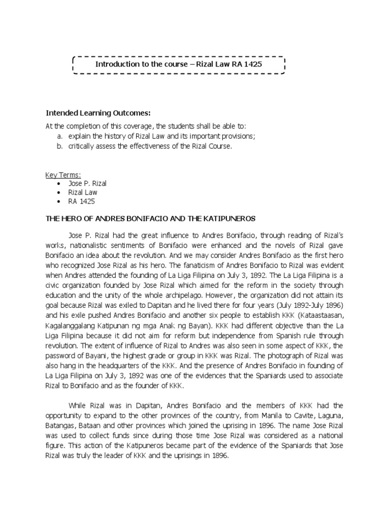 Chapter 1 - Rizal. | PDF | Philippines