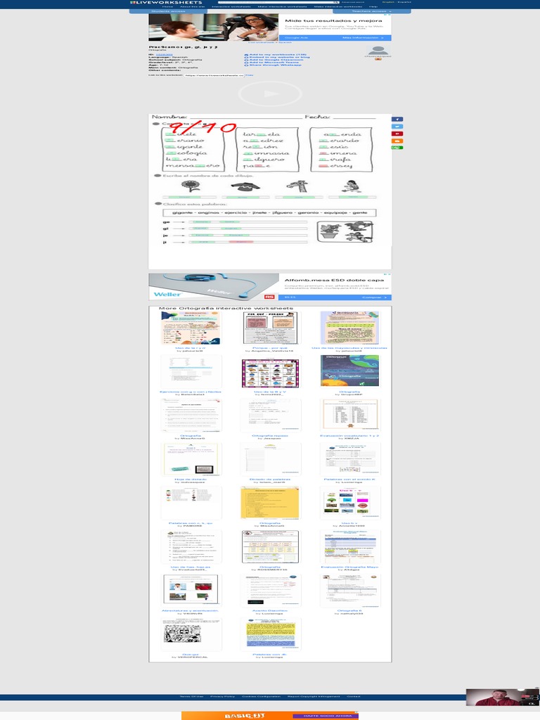 Practicamos Ge, Gi, Je y Ji Worksheet 2 PDF | PDF