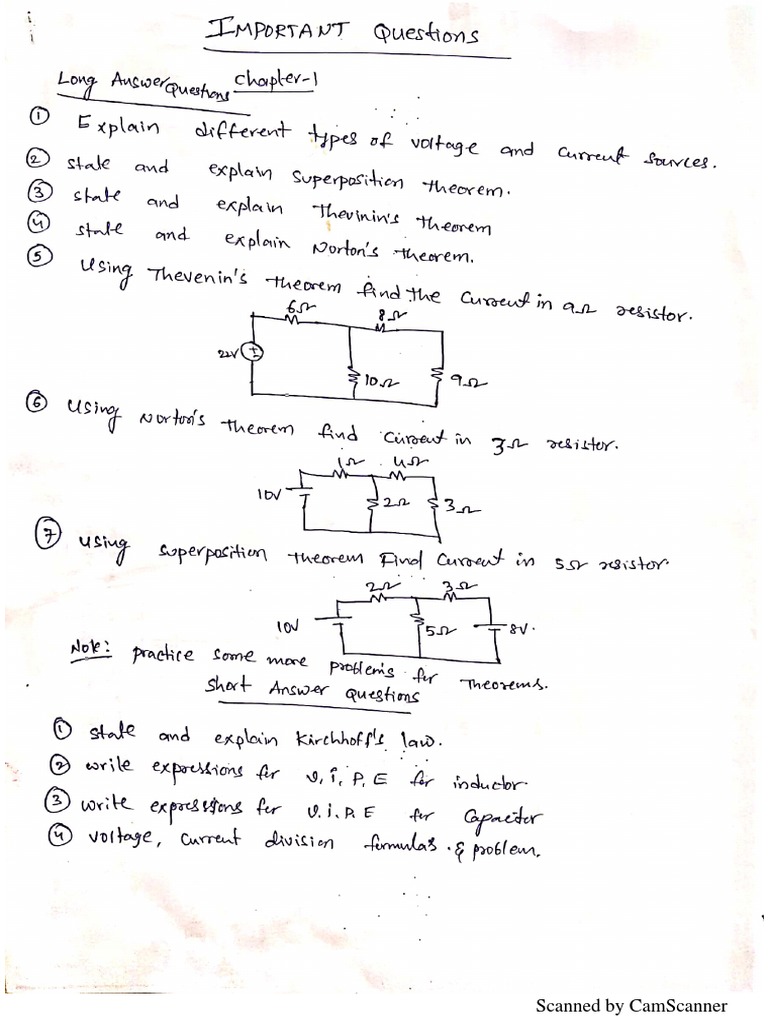 Important Questions | PDF