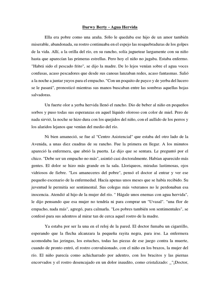 Agua Hervida | PDF