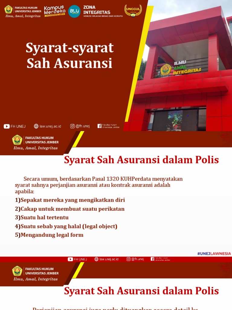 HA - Syarat Sah Asuransi | PDF