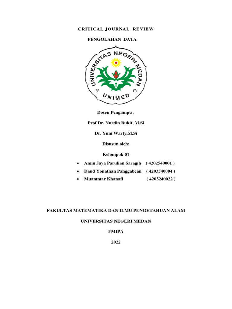 CJR - KELOMPOK 1 - Pengolahan Data | PDF