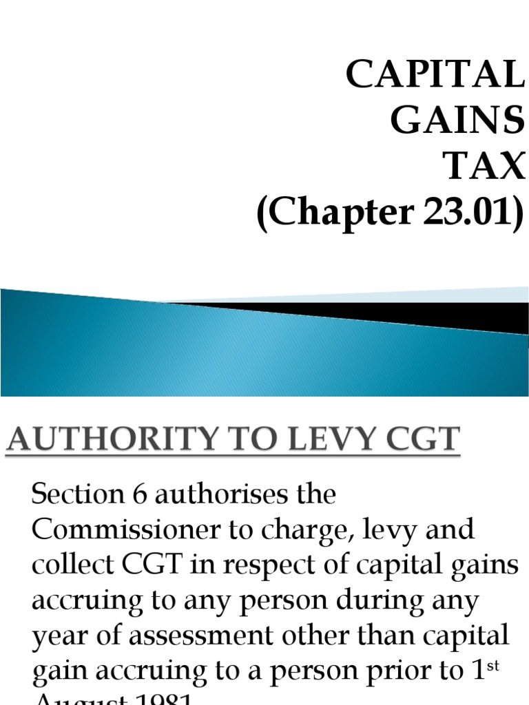 11 Capital Gains Tax 1 | PDF | Capital Gains Tax | Tax Deduction