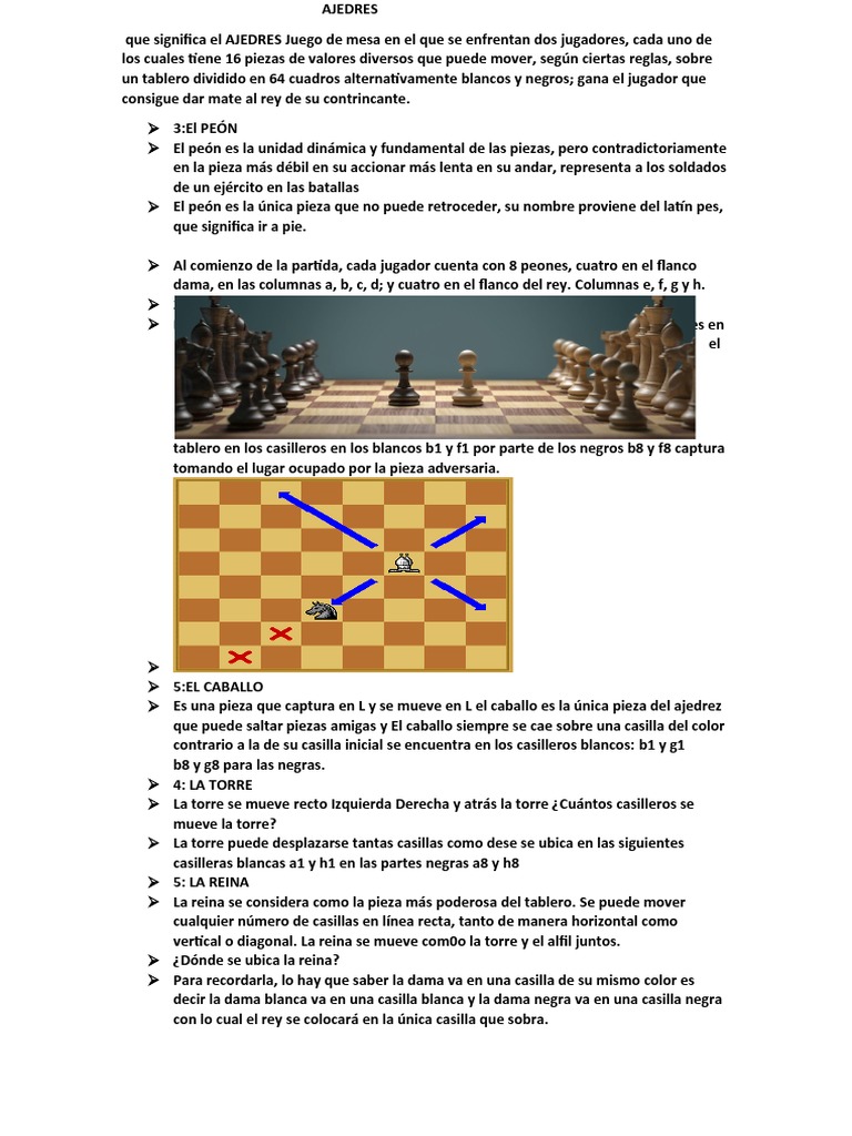 AJEDRES | PDF | Ajedrez | Teoría de juego