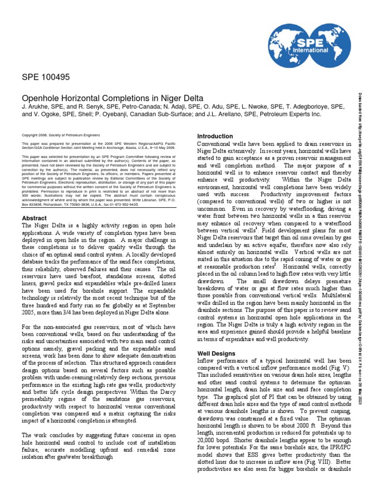 SPE 100495 Ms | PDF | Technology & Engineering