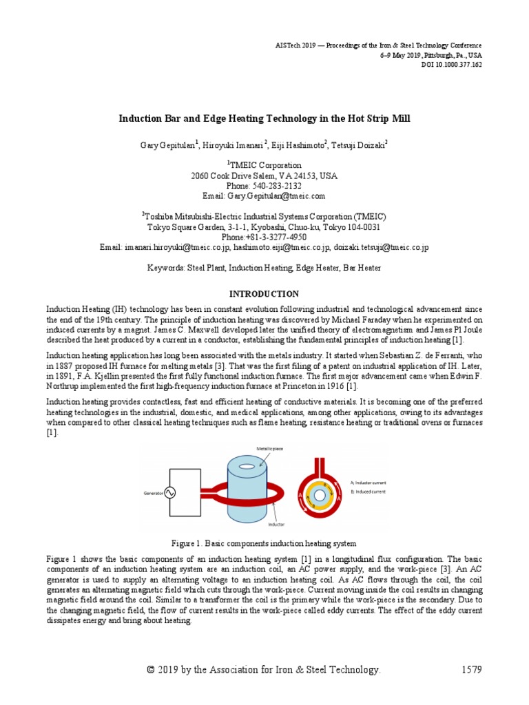 Induction Bar and Edge Heating Technology in the Hot Strip Mill | PDF